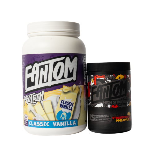 Fantom Protein and High Stim Pre Workout Stack